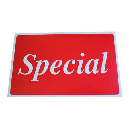 Large Plastic Sign "SPECIAL" 11x7" - Zakka Canada