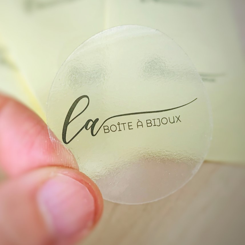 Custom Sticker Label Clear PVC Transparent - Zakka Canada