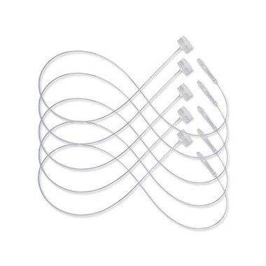 500 Securirty Ties Tagging Fastener Loops Plastic Clear 3" - Zakka Canada