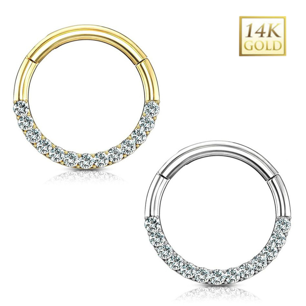 Titanium Front Facing Glow In The Dark Segment Ring