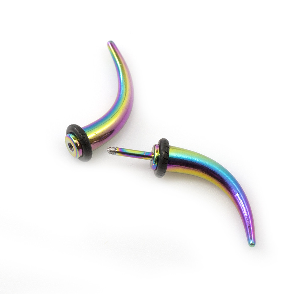 Septum Ring with Bull Horn Design 16G