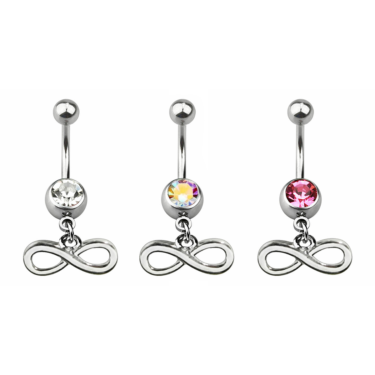 316L Surgical Steel Internally threaded Belly Ring