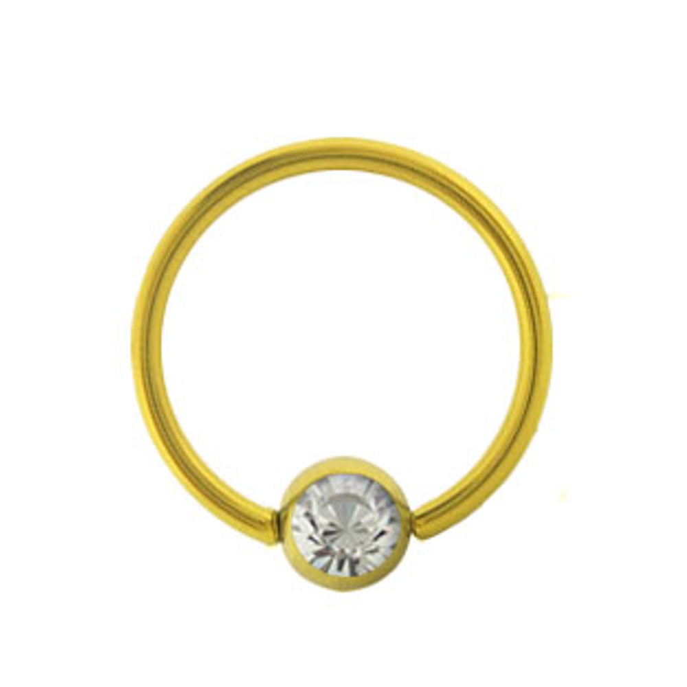 Titanium Captive Bead Ball Closure Ring Body Jewelry