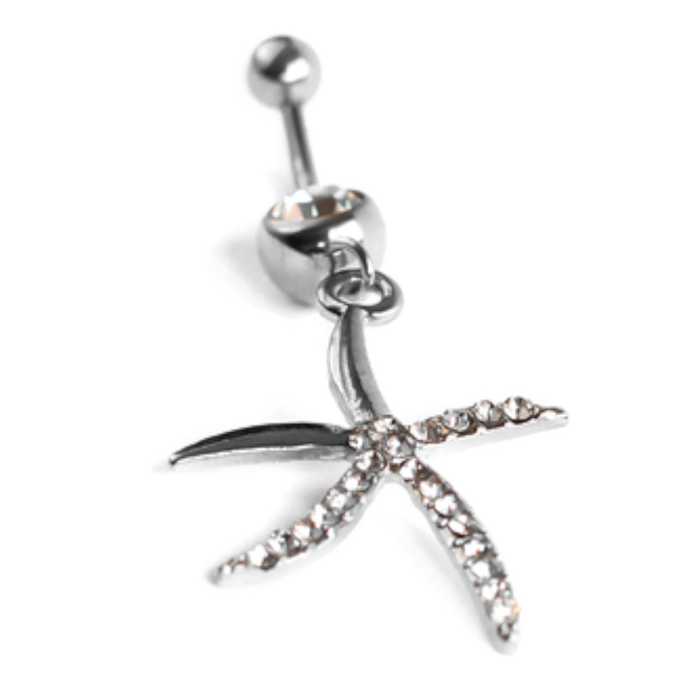 Dangle DC Comics Batman Logo Belly Button Ring 14G 11mm