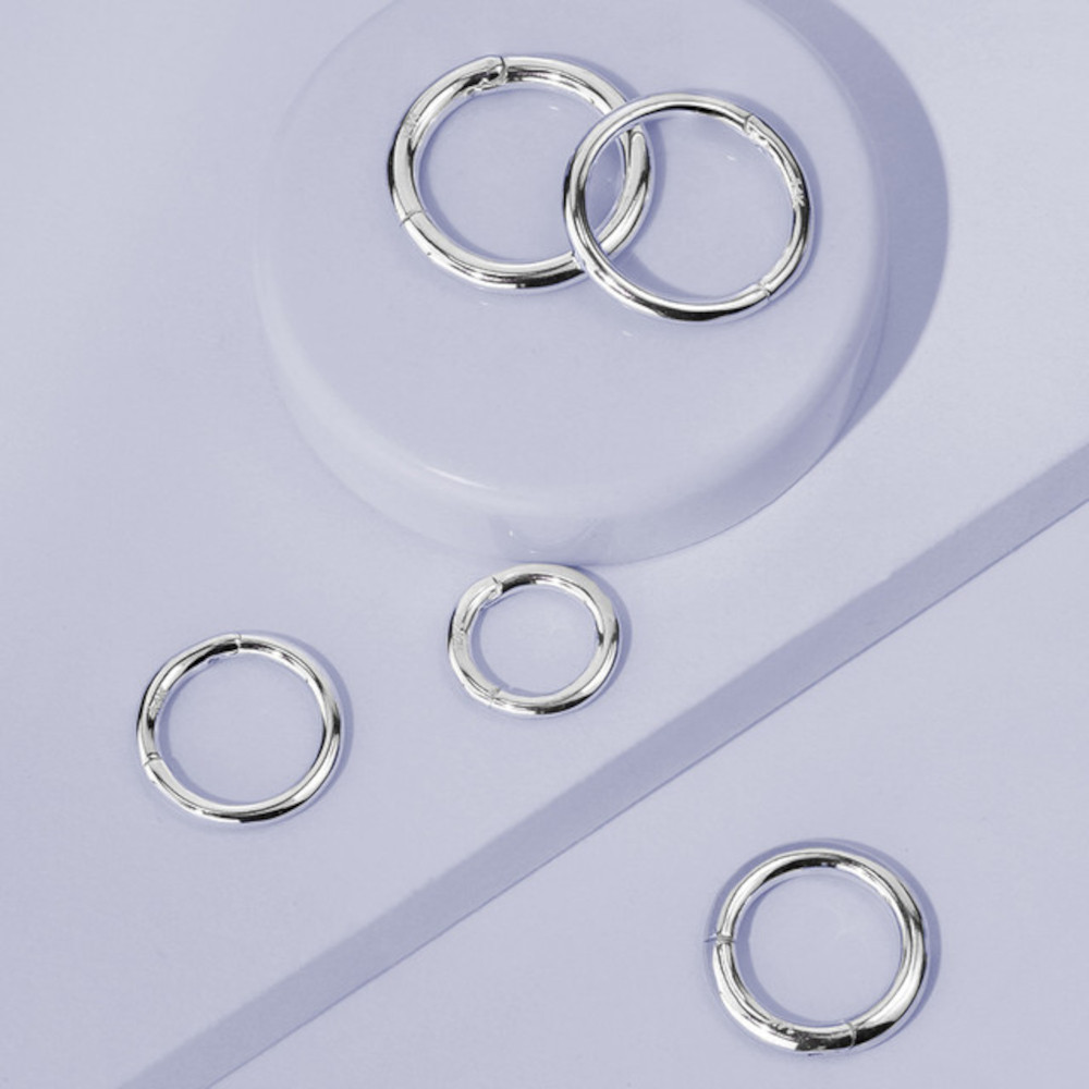 14K Solid Gold Clicker Hinged Segment Ring