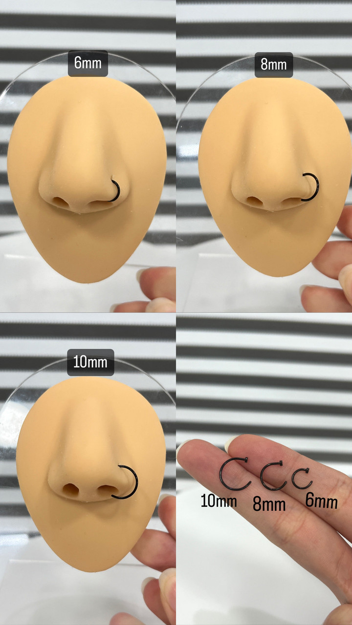 how to draw nose ring