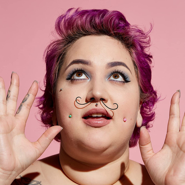 PVD Black Mustache Septum Ring
