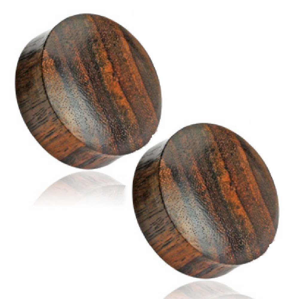 Large Gauge Solid Soho Wood Plugs Ear Gauges