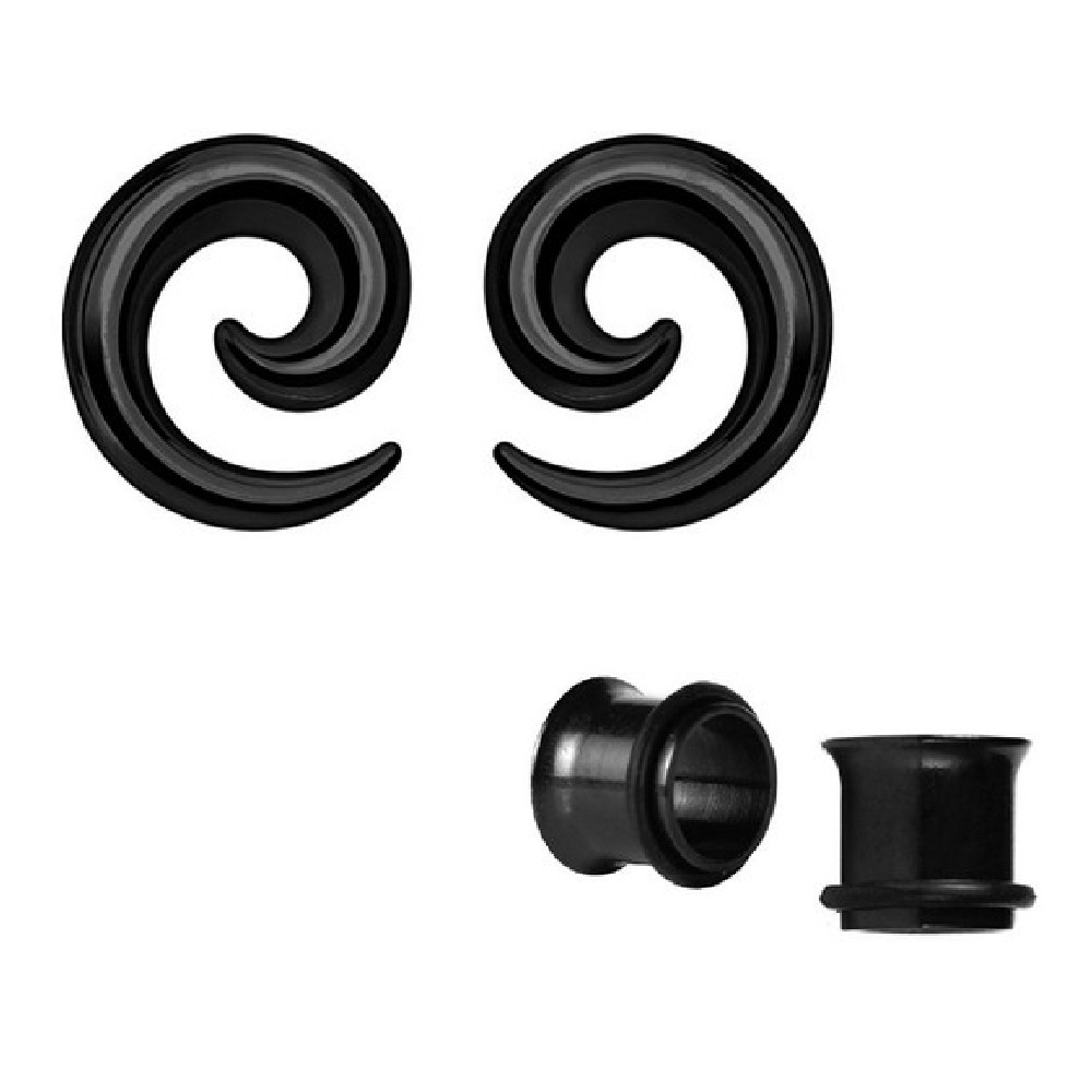 Steel Spiral Taper Ear Tunnels Gauge