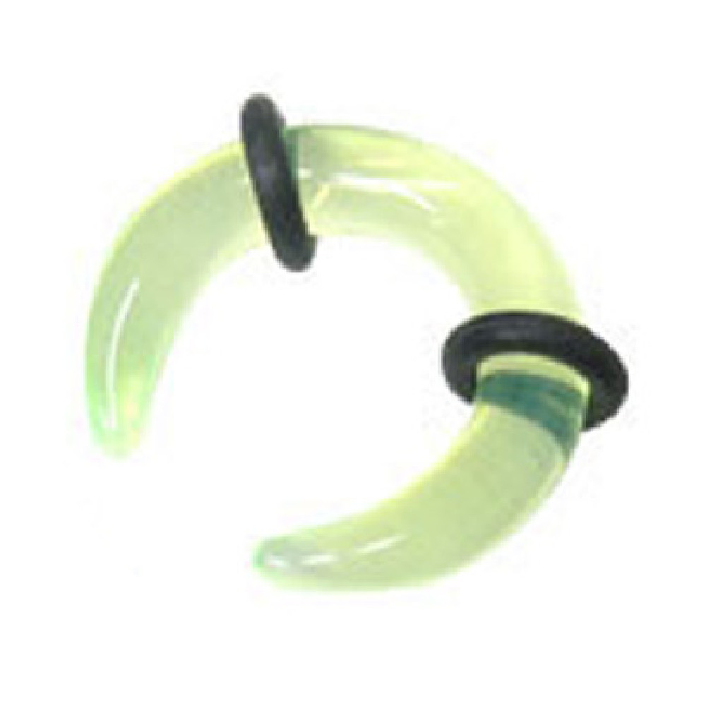 UV Glow Acrylic Septum Pincher Tapers Ear Gauges 2G