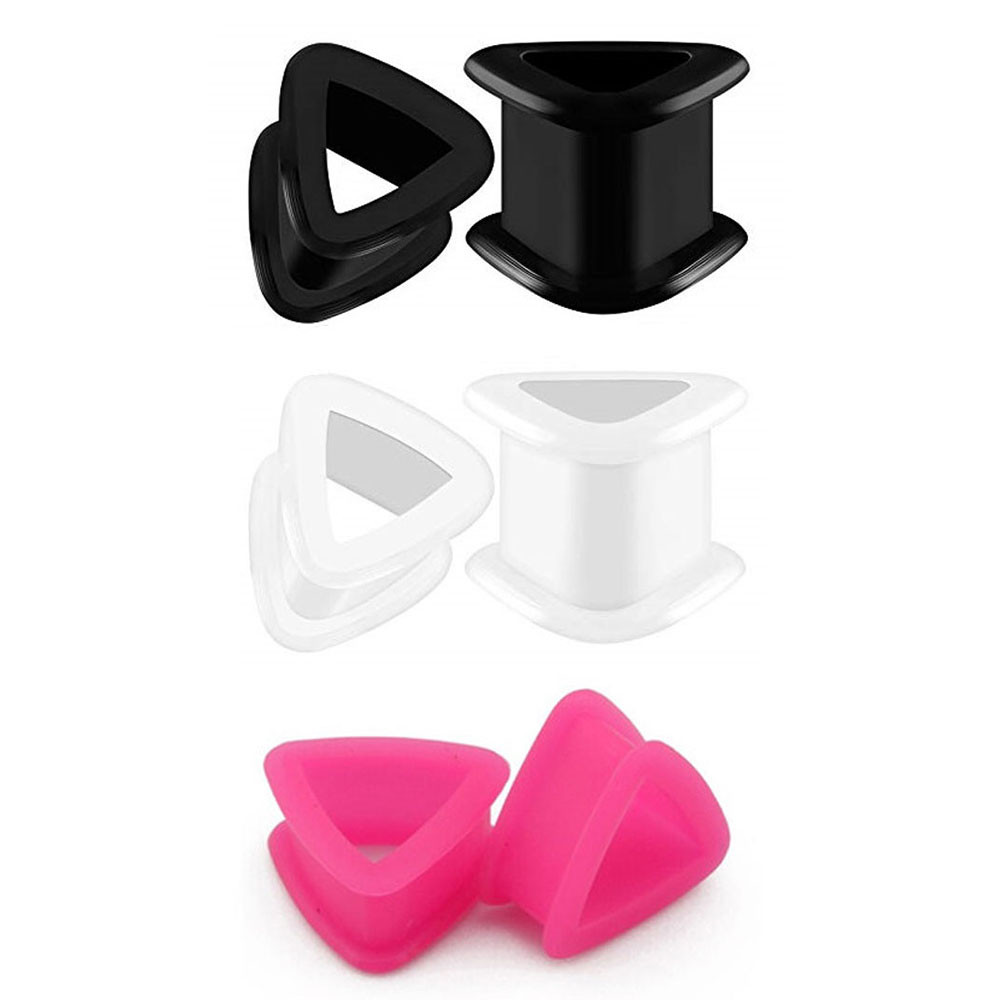 Silicone Triangle Tunnels | Triangle Ear Gauges