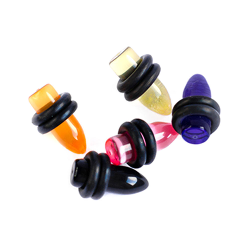 UV Glow Acrylic Bullet Plugs Ear Gauges 4G