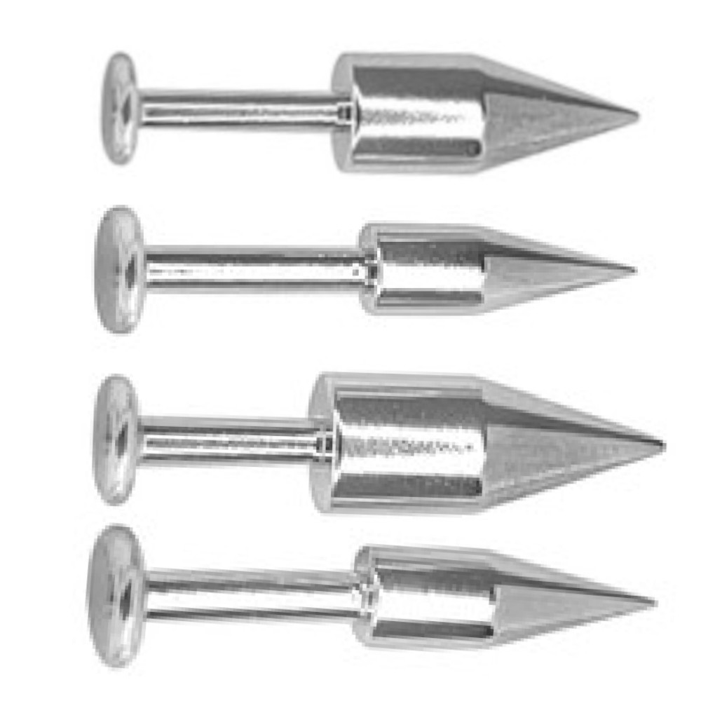 Long Cone Spike Bead Labret Stud 12G