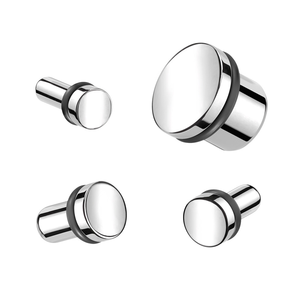 Titanium O Rings Single Flare Plugs Ear Gauges