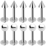 Colored UV Acrylic Ball Internal Threaded Labret