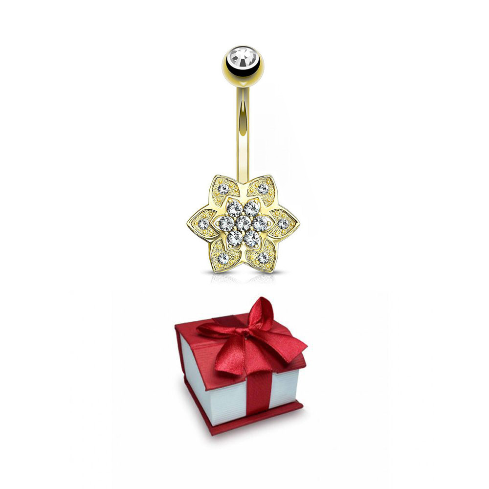 4 Belly ring Package with Gift Box