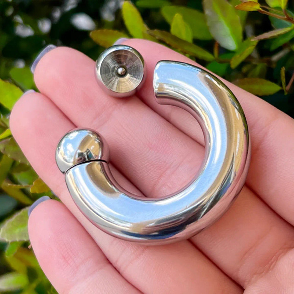 Titanium Internally Threaded Horseshoe Circular Barbells