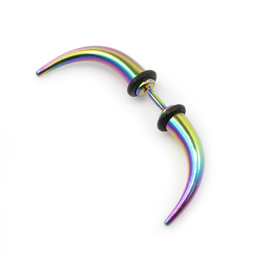 Septum Ring with Bull Horn Design 16G