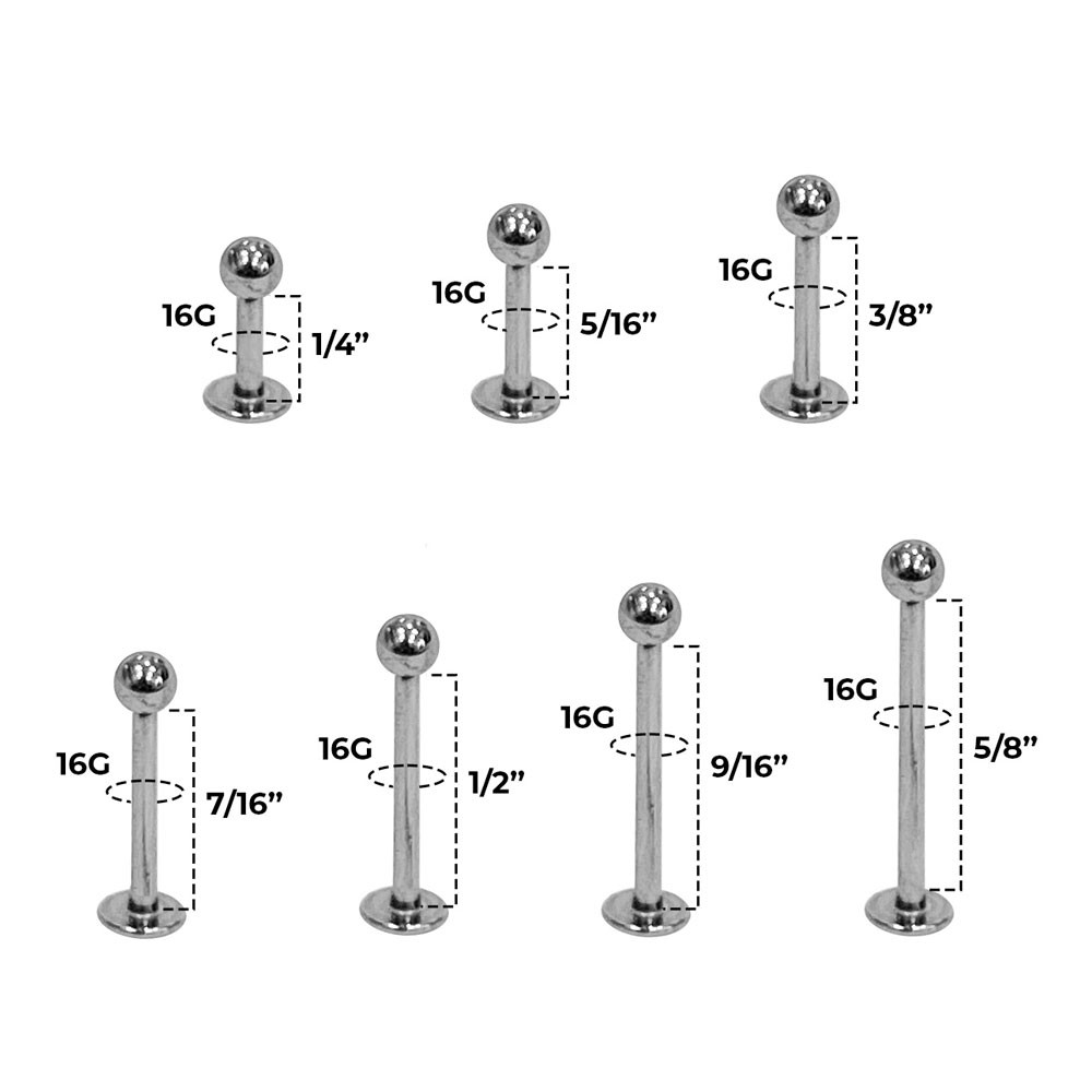 Skeleton Hand Labret Stud | Flat Back Studs