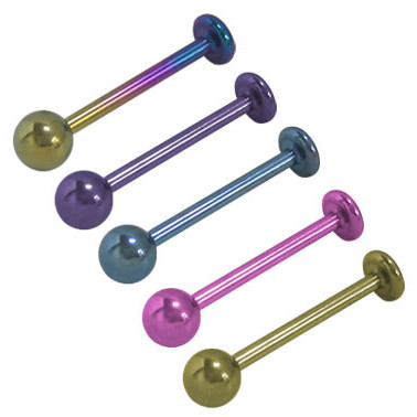 Neon Ion Plated Titanium Labrets Monroe