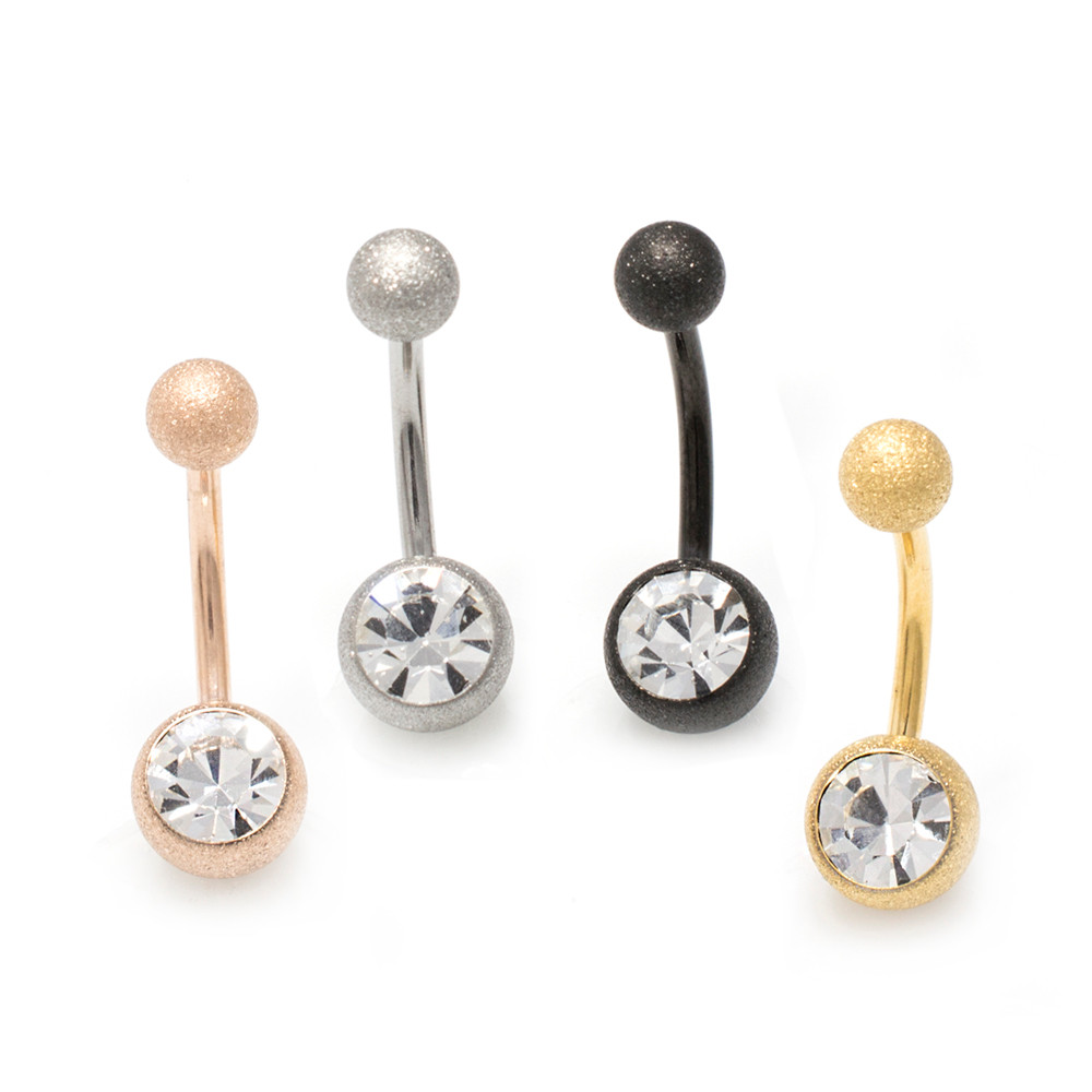 316L Surgical Steel Internally threaded Belly Ring
