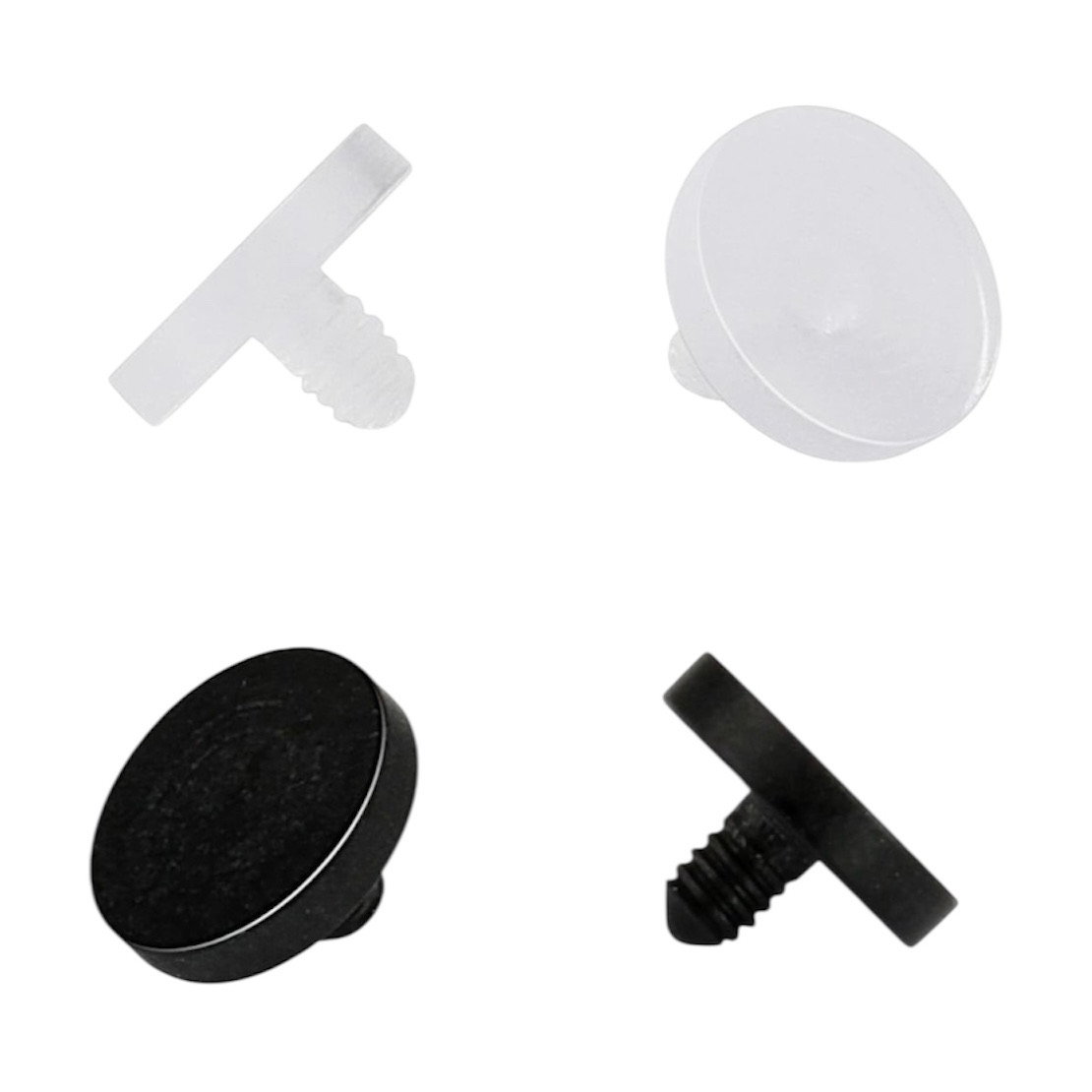 G23 Implant Grade Titanium 14g Dermal Top Opal 4mm Dermal Anchor Top ...