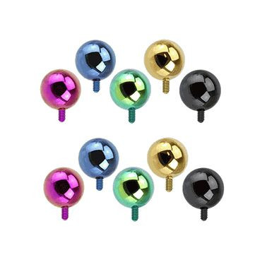 16 Gauge Spike Titanium for Internally Threaded Dermal Anchors Body Jewelry