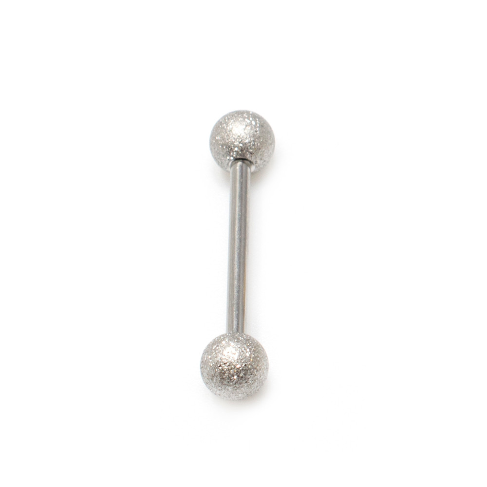 Sand Finish Barbells with Ball Ends 14G- multiple colors available