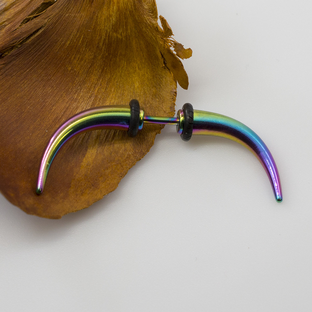 Septum Ring with Bull Horn Design 16G