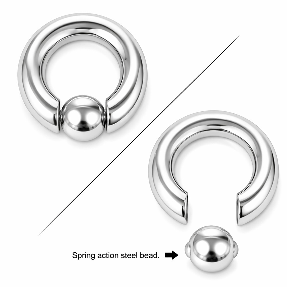 Spring Loaded Captive Bead Rings Piercings