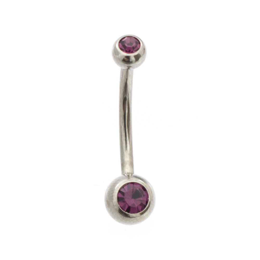 Professional Solid Surgical Steel Belly Button Piercing Kit 14ga -13 PCS