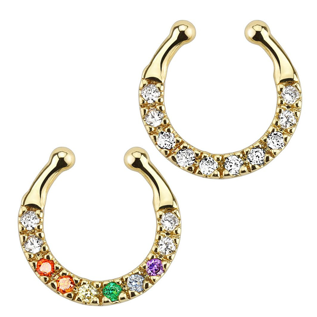 Casted Yellow Brass Septum Jewelry