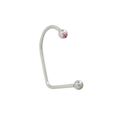 Lippy Loop Jeweled Labret Surgical Steel Body Jewelry