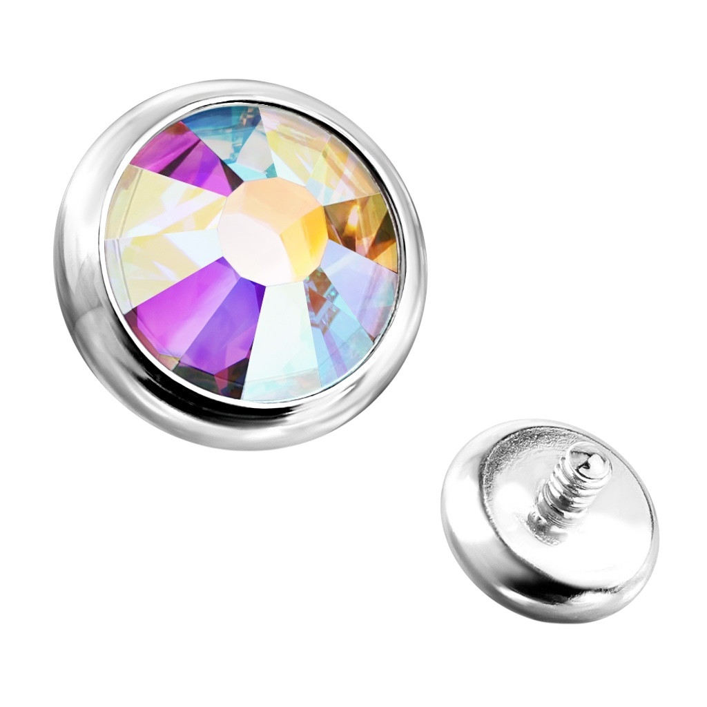 14G Blood Drop Dermal Top 6mm