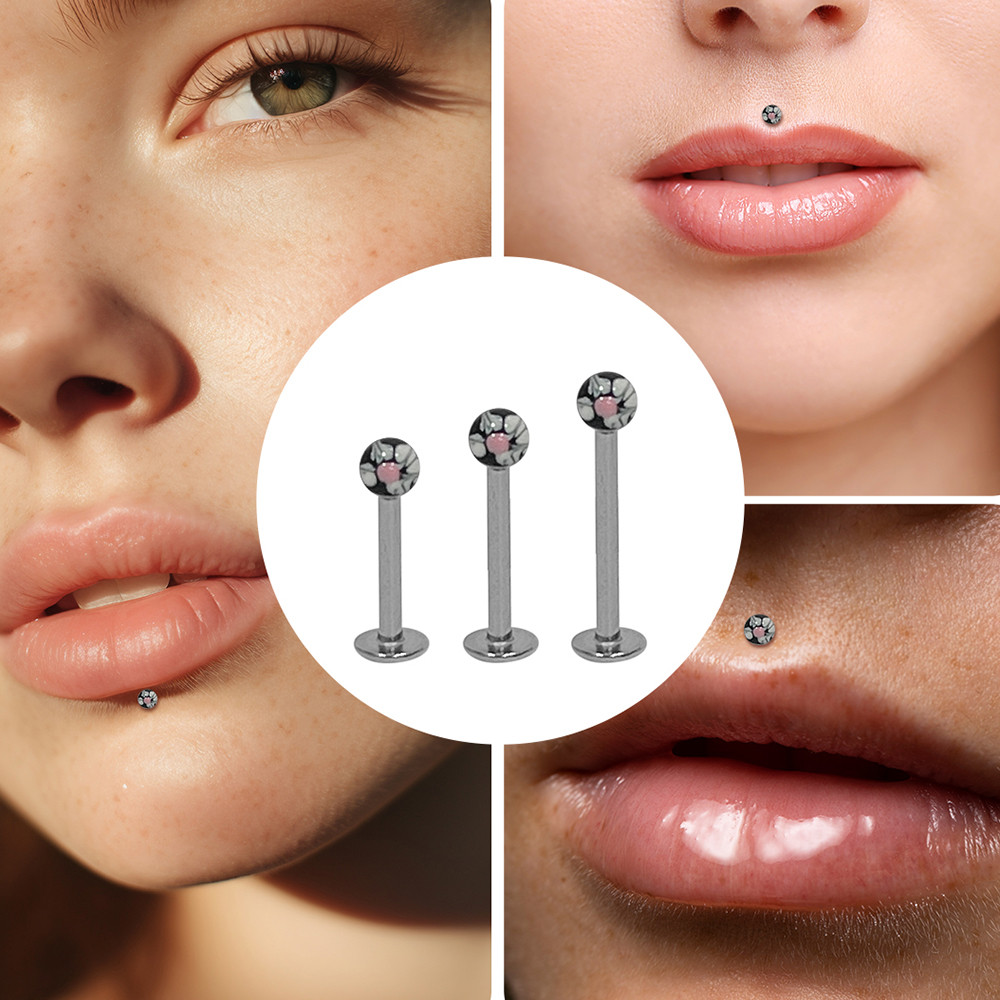 Hand-Crafted Sparkly Ball Labret