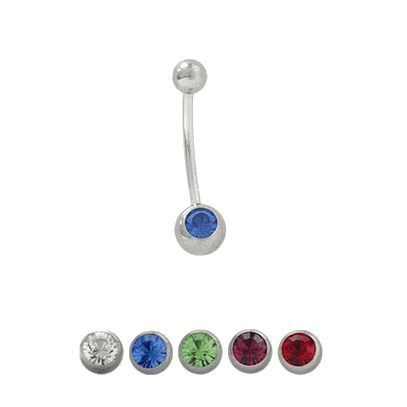 316L Surgical Steel Internally threaded Belly Ring