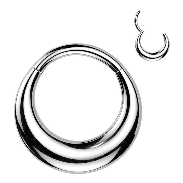 Thick Chunky Septum Clicker Hinged Segment Ring 16G