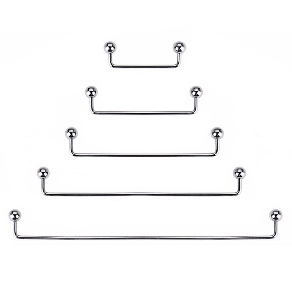 14G Staple Surface Barbell Piercing Clear CZ