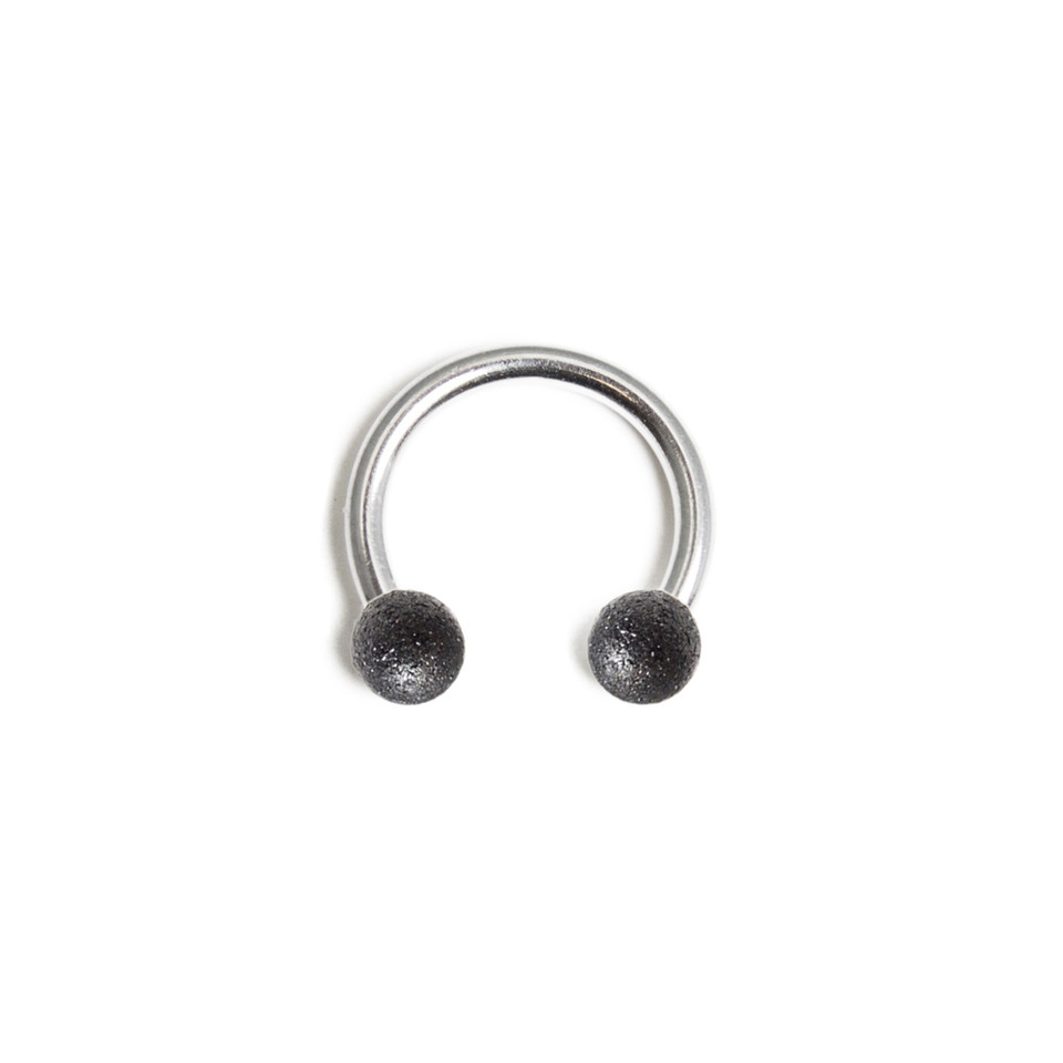 16ga Vintage Finish Horseshoe Circular Barbell - Nose, Lip, Ear ...