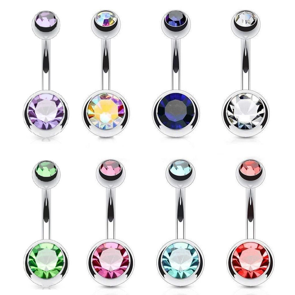 316L Surgical Steel Internally threaded Belly Ring