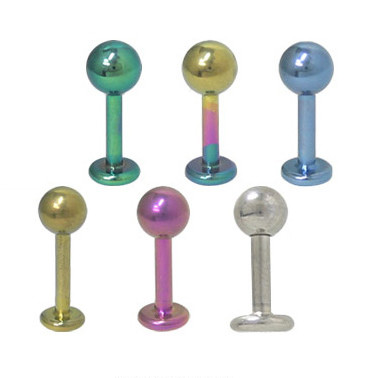 Neon Ion Plated Titanium Labrets Monroe