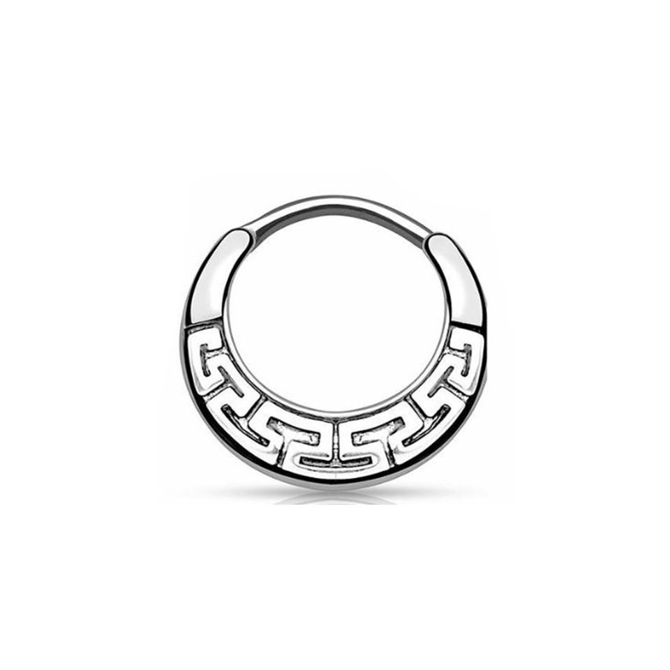 Tribal Design Septum Nose Clicker 16g Surgical Steel Ion Antique Gold ...