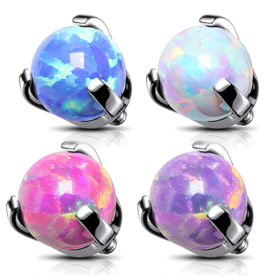 10pc Titanium Anodized Ball Dermal Top