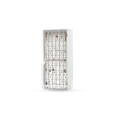 Rotating Body Jewelry Display Case with 216 Assorted 14ga Belly Button ...