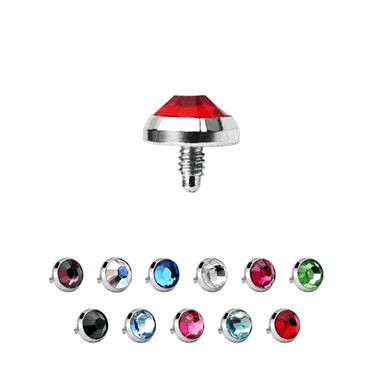 Package of 11 Grade 23 Solid Titanium Internally Threaded Flat Dermal ...