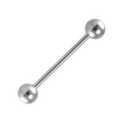 Externally Threaded Straight Barbell 18G
