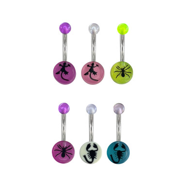 Acrylic belly button rings store