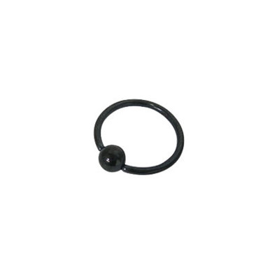 PVD Black Captive Bead Ring Closure Ball 18G 10mm