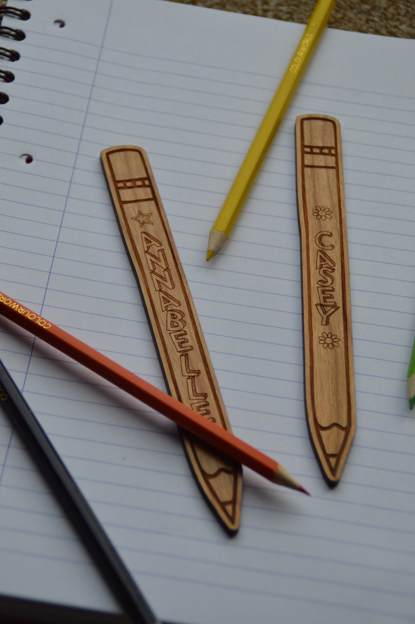 Personalised Pencil Bookmark - The Crafty Giraffe