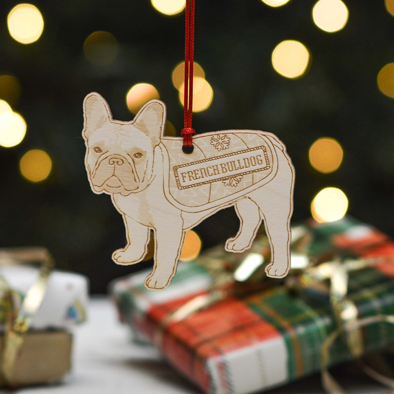 Personalised French Bulldog Dog Decoration - Detailed - The Crafty Giraffe